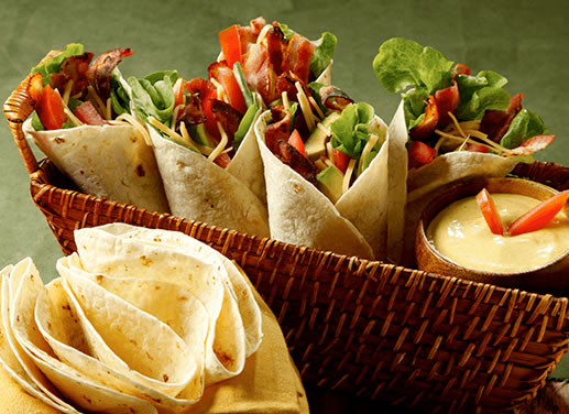 Recipe Wraps con tocino, aguacate y queso - Fritz